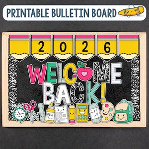 Welcome Back to School Bulletin Board Kit, Printable First Week of ...