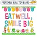 Cafeteria Bulletin Board Kits, Printable Lunchroom Back to School Decor ...