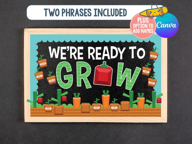 Ready to Grow Bulletin Board Printable, Gen Alpha Bulletin Board Ideas ...
