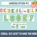 Cereal Bulletin Board Set Editable, Cereal-sly Lucky March Class Decor ...