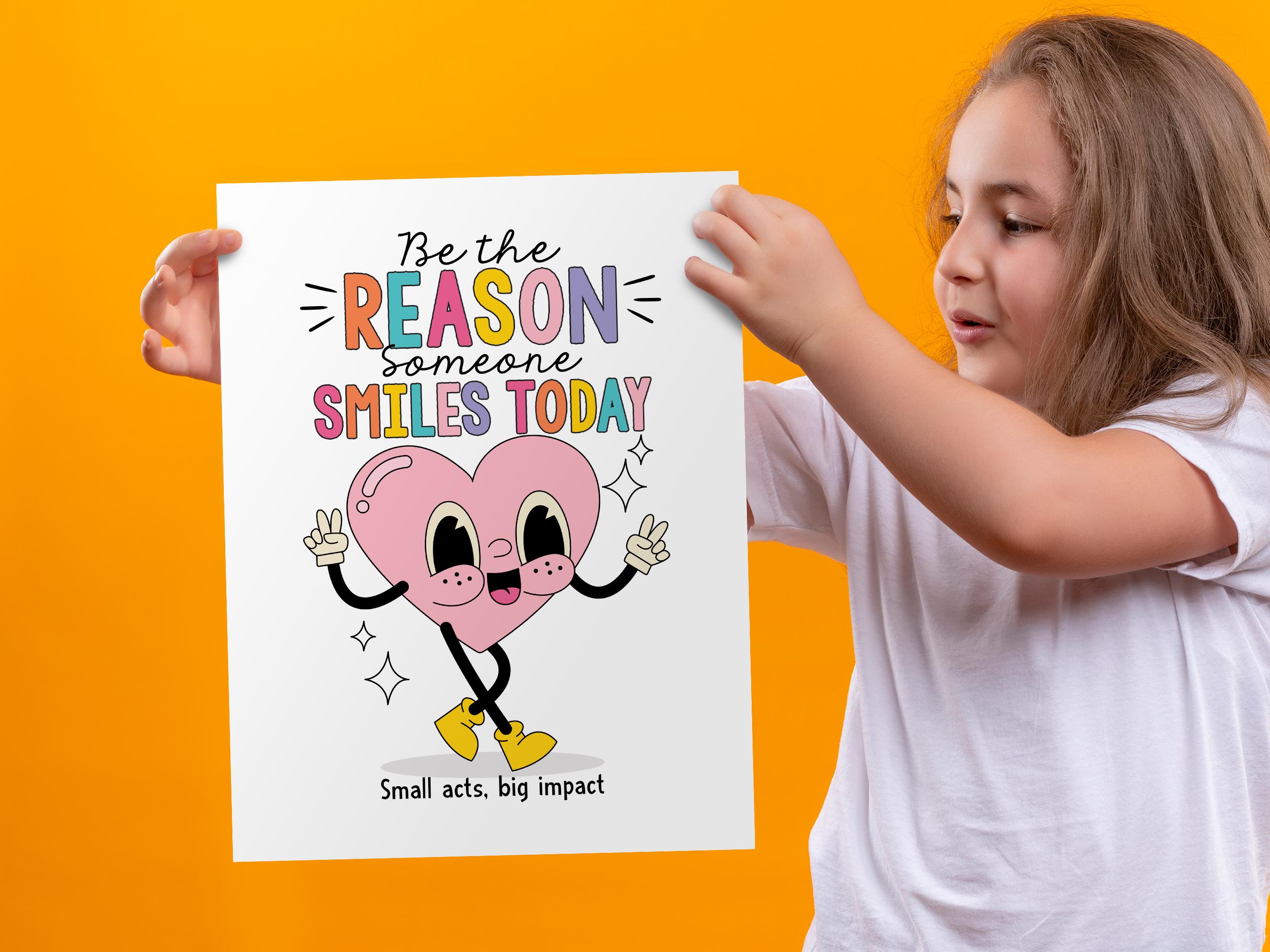 Kindness Poster Printable, Growth Mindset Sign, Retro Classroom Sign ...