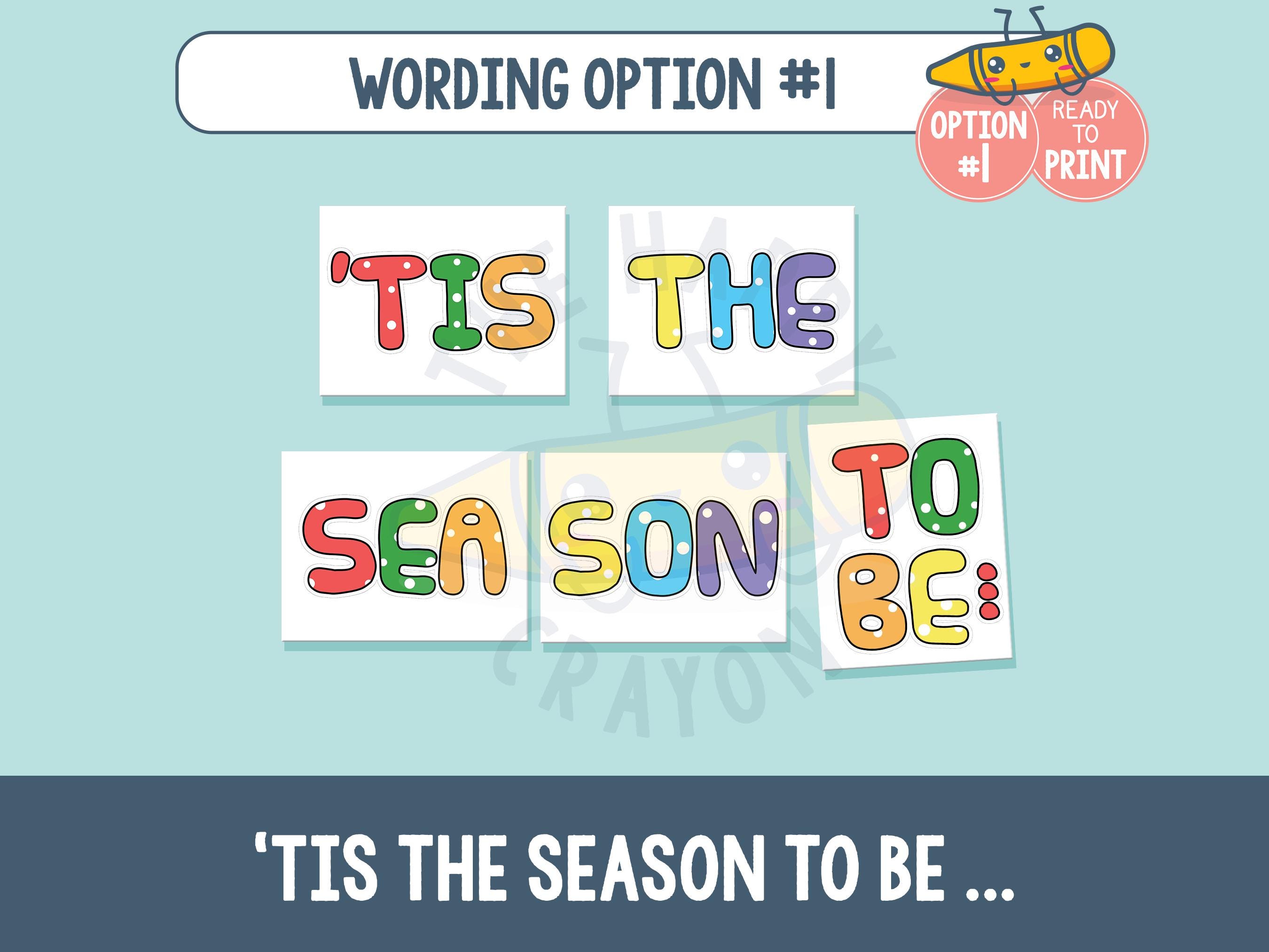 Kindness Christmas Bulletin Board Kit, Tis the Season to Be Bulletin ...