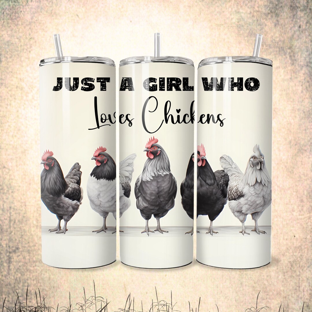 Chicken Tumbler Wrap Funny Chicken PNG 20oz Straight Skinny Tumbler ...