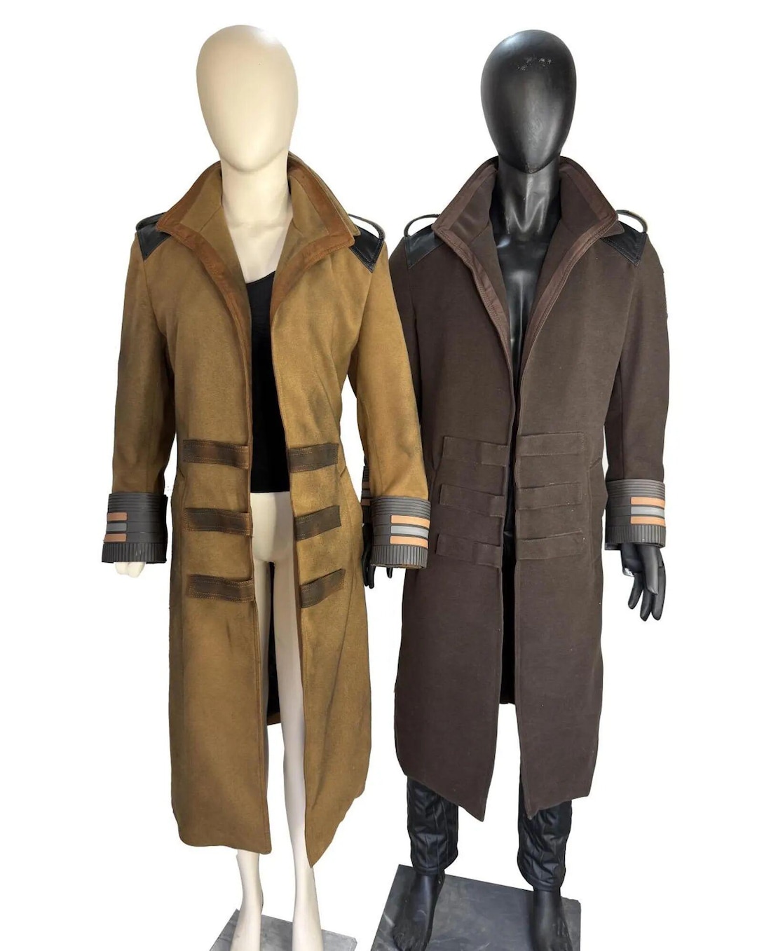 Jedi Wool Trench Coat | Star Wars Inspired Cosplay Outfit for Men ...