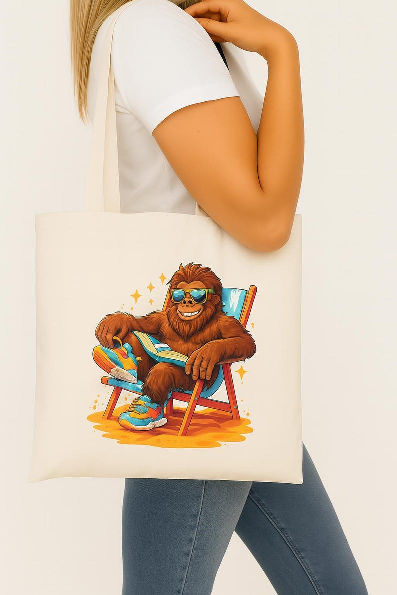 Funny Sasquatch Book Tote | Cryptid Book Lover Gift | Smut Reading Bag ...