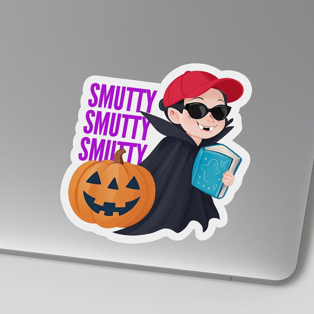Smutty Vampire Halloween Sticker: Spicy Booktok Reader Gift - Etsy