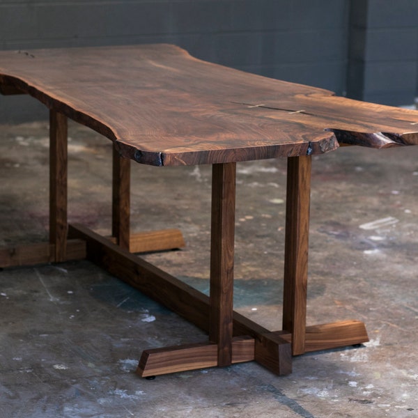 Walnut Dining Table - Etsy