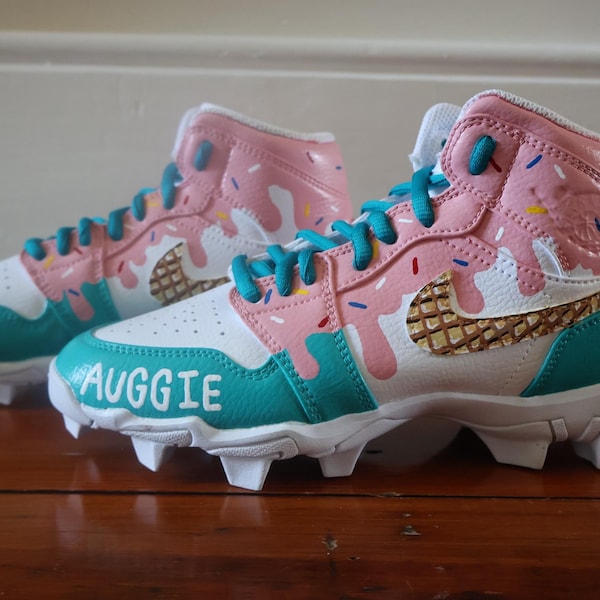 Ice Cream Baseball Cleats - Etsy