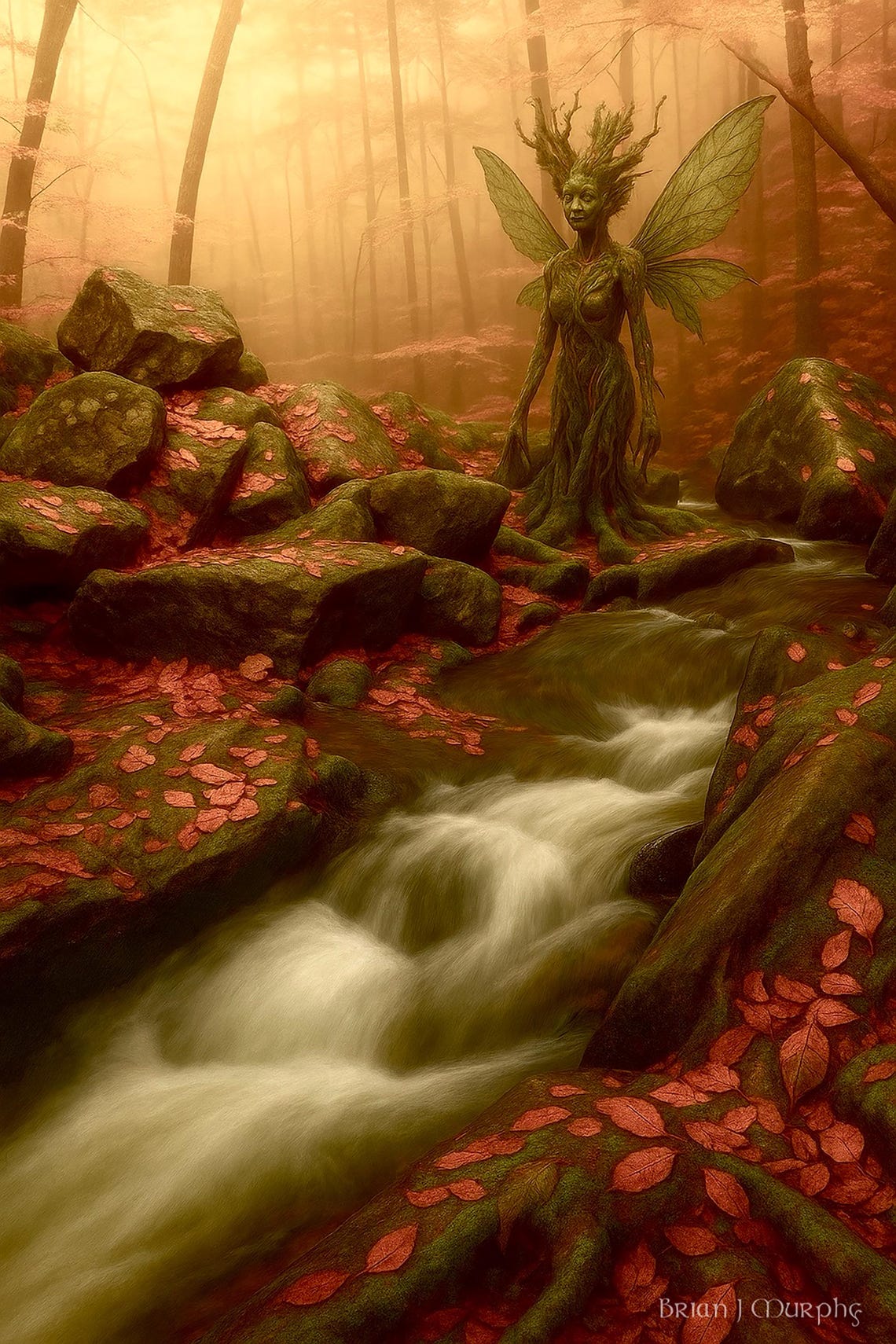 Wood-nymph of Hacklebarney Park, New Jersey, Dryad, Nature Spirit ...