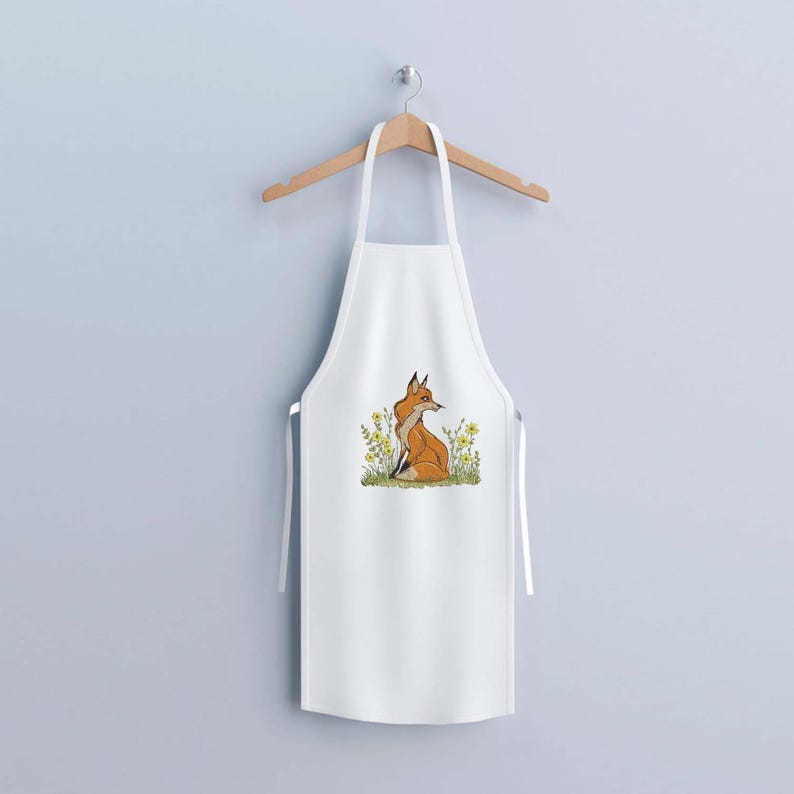 Baby Fox Embroidery Machine Design Bundle Floral Fox Embroidery Designs ...