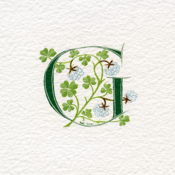 Illuminated Letter G - Etsy