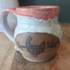 Donkey Mug, Hand Painted, Ceramic, Drinkware, Country Kitchen, Gift ...