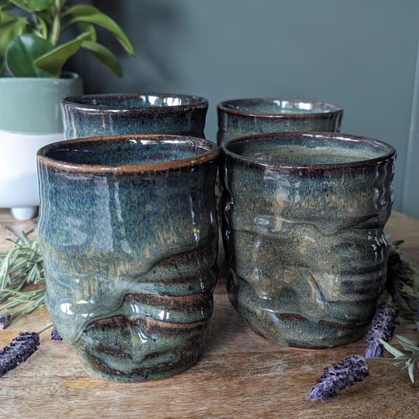 Ceramic Water Glass - Etsy
