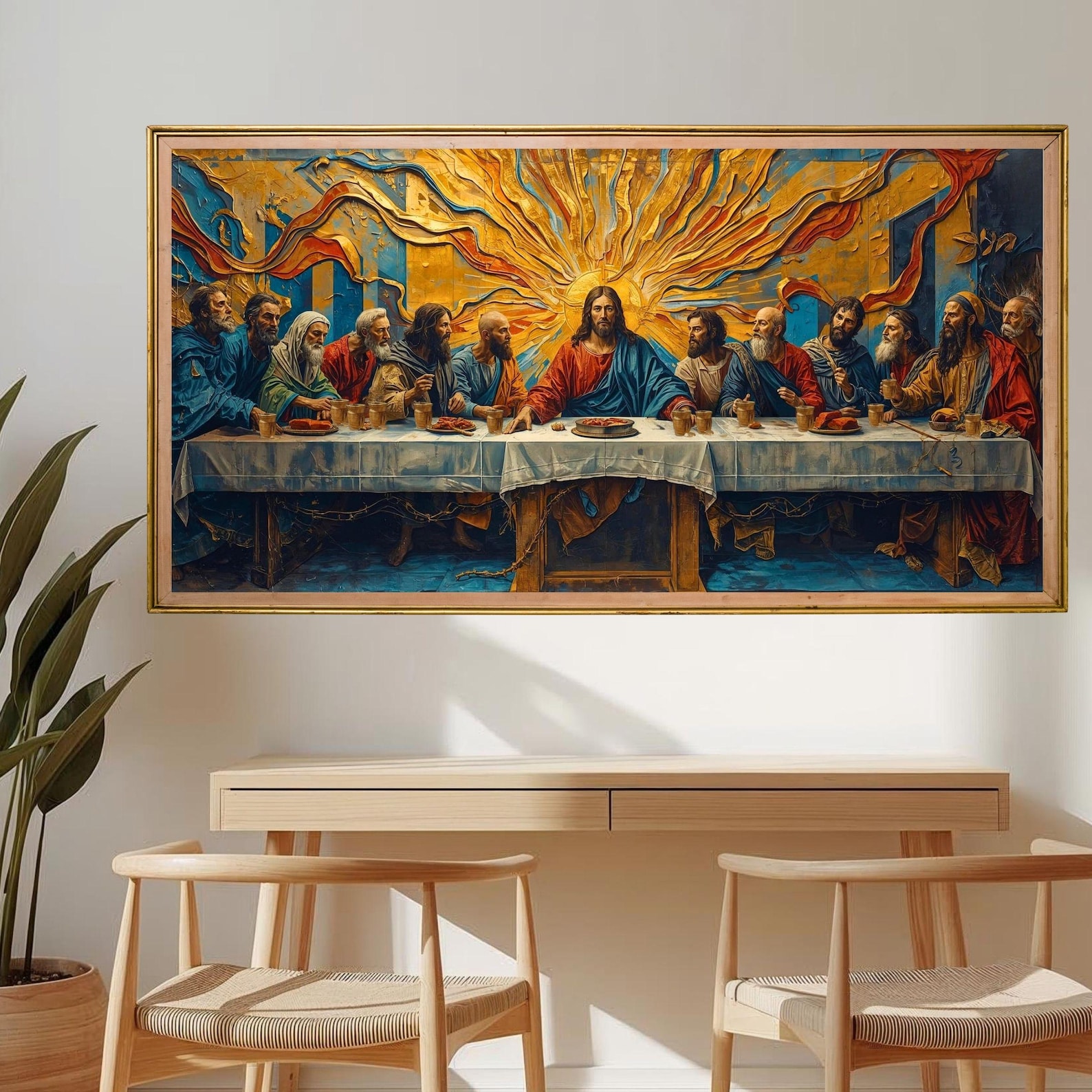 The Last Supper - Abstract Last Supper - Post Impressionist Printable ...