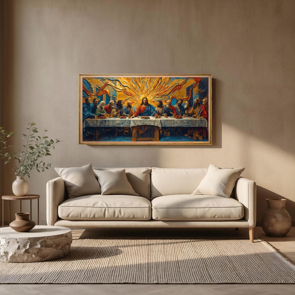 The Last Supper - Abstract Last Supper - Post Impressionist Printable ...
