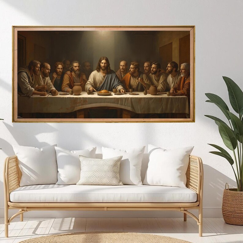 The Last Supper Tenebrism Style Printable Wall Art – Realistic Jesus ...