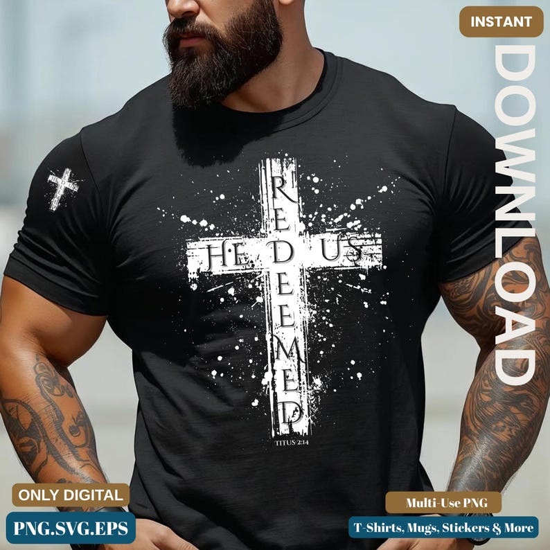 Redeemed SVG PNG - Christian SVG, Cross Png, Christian Png, Faith Based ...