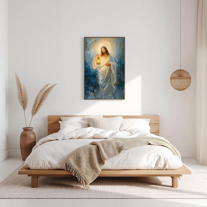 Jesus Oil Painting - Christian Pictures Impressionist Printable Wall ...