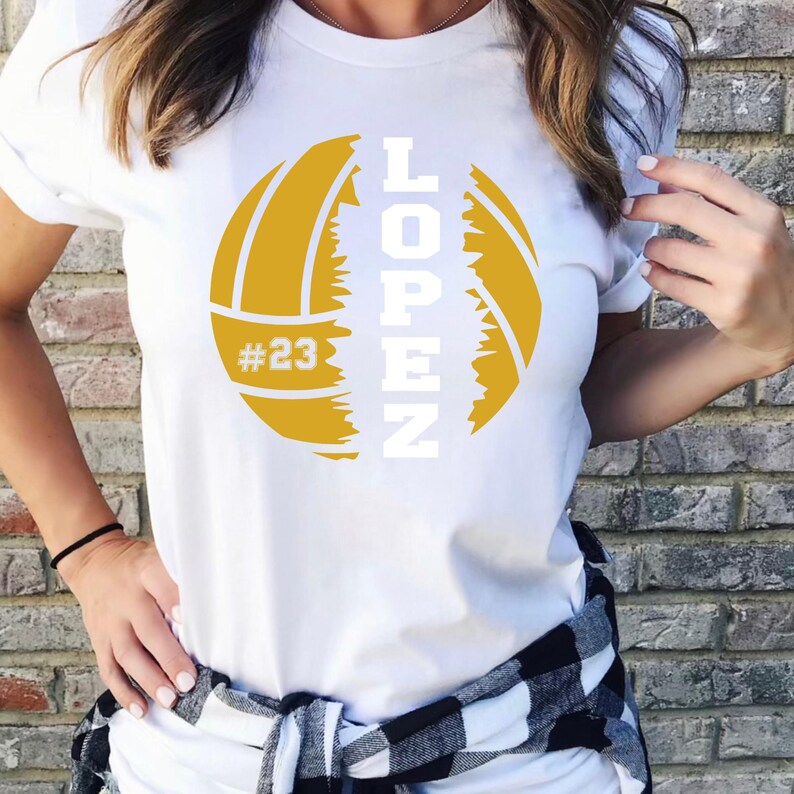 Personalized Name and Number Volleyball DTF Transfer- Custom Volleyball ...