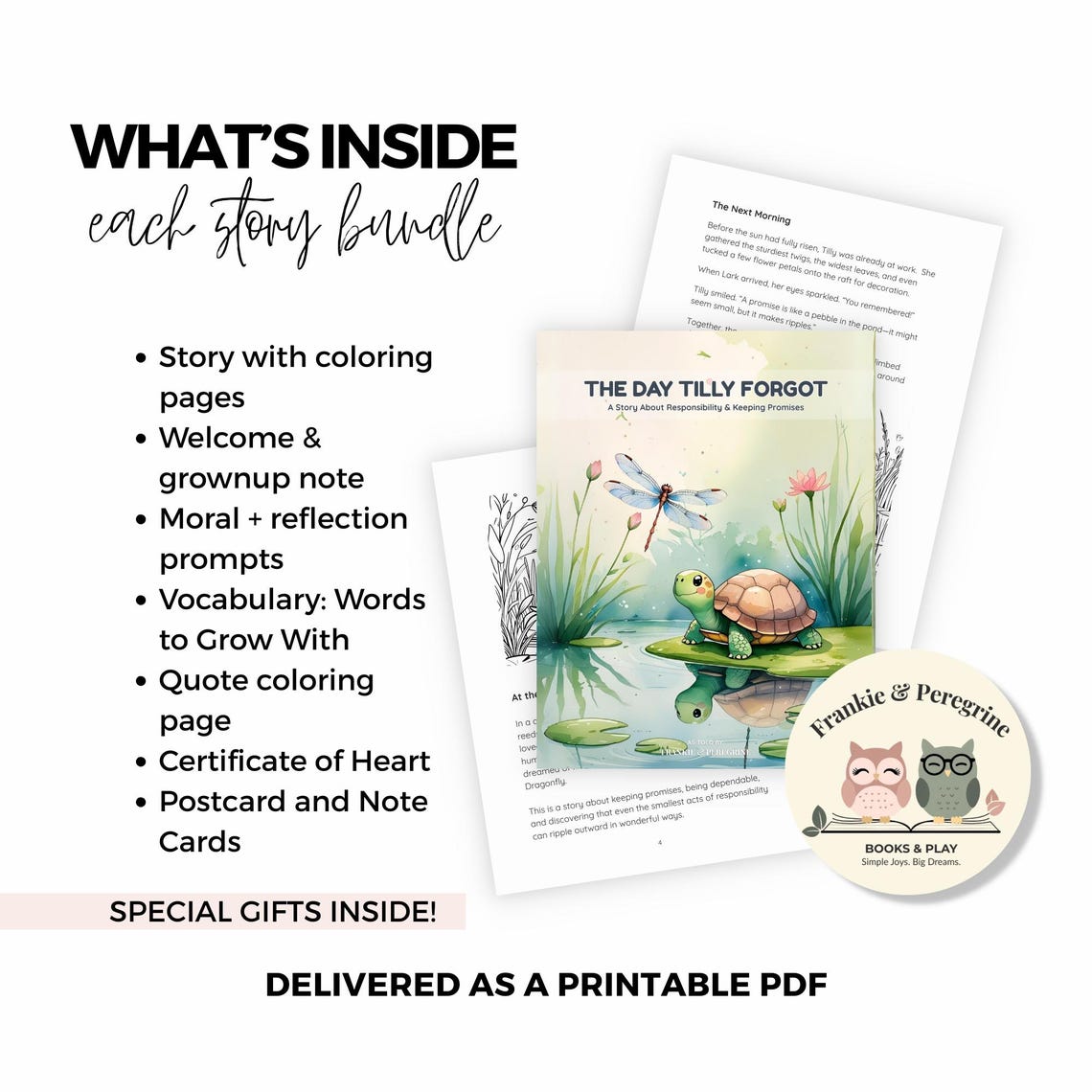 Printable Storybook for Kids: Responsibility & Emotional Learning (PDF ...