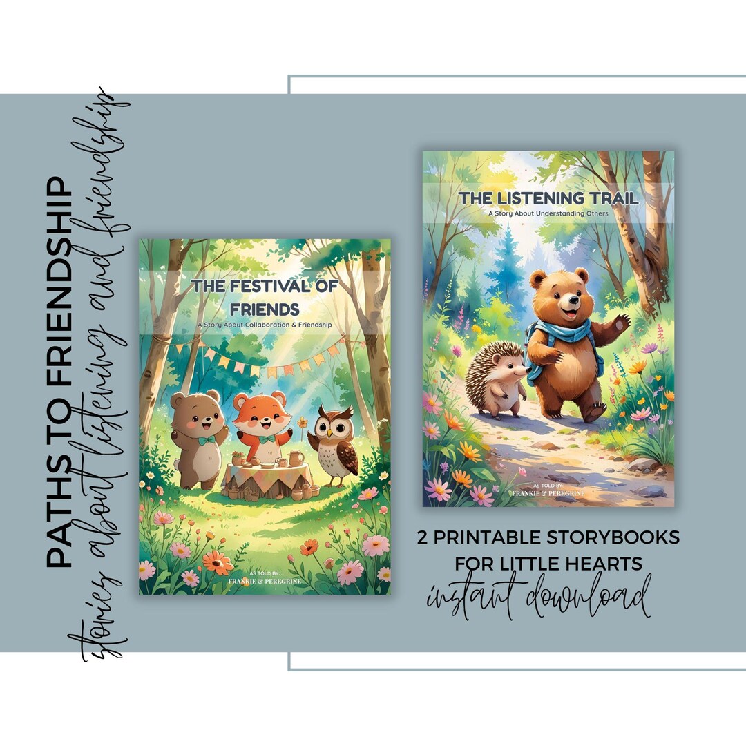 Friendship Storybook: Printable Children's Stories (PDF Download) - Etsy