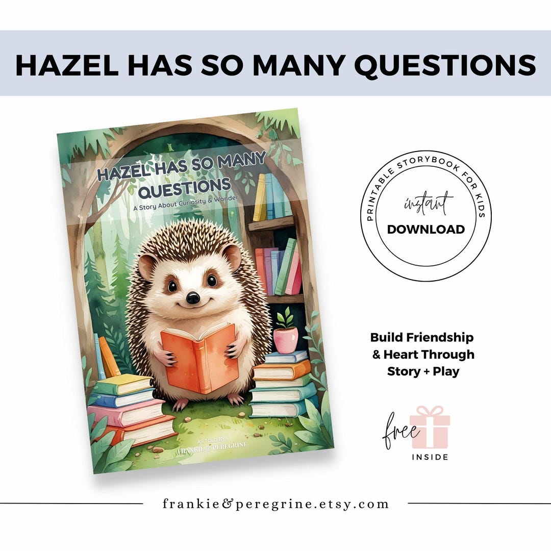 Printable Kids Storybook | Hazel the Hedgehog | Social Emotional ...
