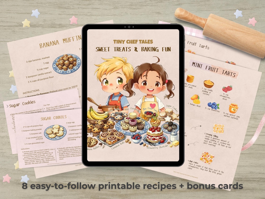 Kids Baking Recipe Cards | Visual Montessori Sweet Treats (digital ...