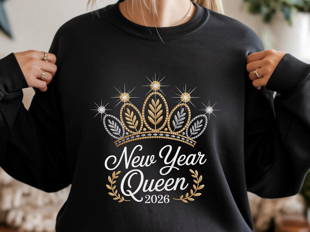 New Year Queen 2026 Svg Png Eps Pdf Dxf | Crown New Year Design | 2026 ...