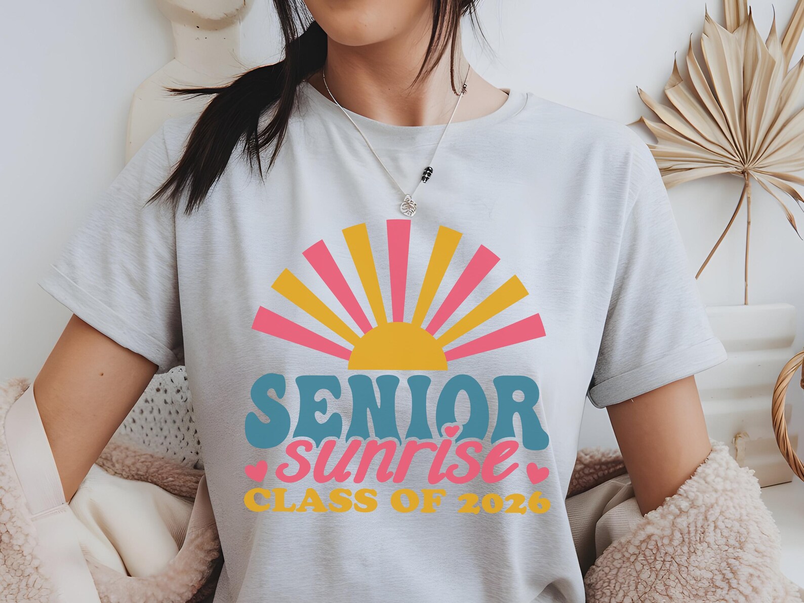 Senior Sunrise 2026 PNG: Retro Boho Graduation Shirt Design (digital ...
