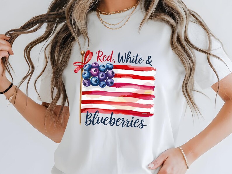 Red White and Blueberries SVG | Patriotic Summer Clipart | 4th of July ...