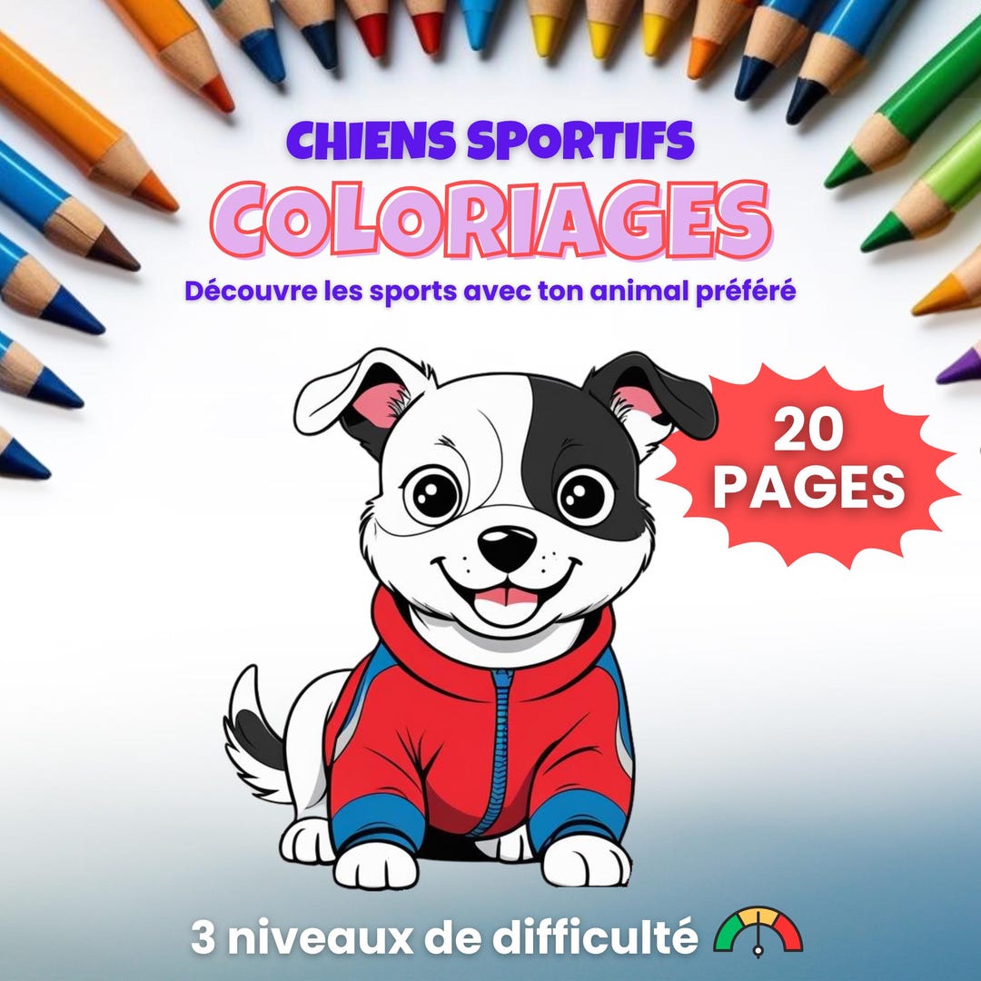 Printable Coloring Book – Sporting Dogs – 20 PDF Pages – A4 Format (21 ...