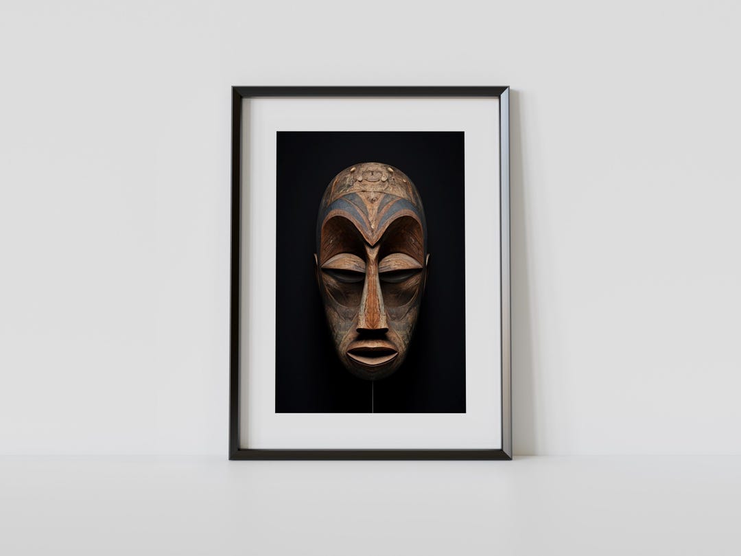 Authentic African Mask – Digital Printable Poster | Tribal Art ...