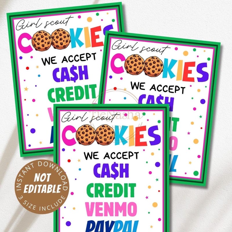 Girl Scout Cookie Sign - Etsy
