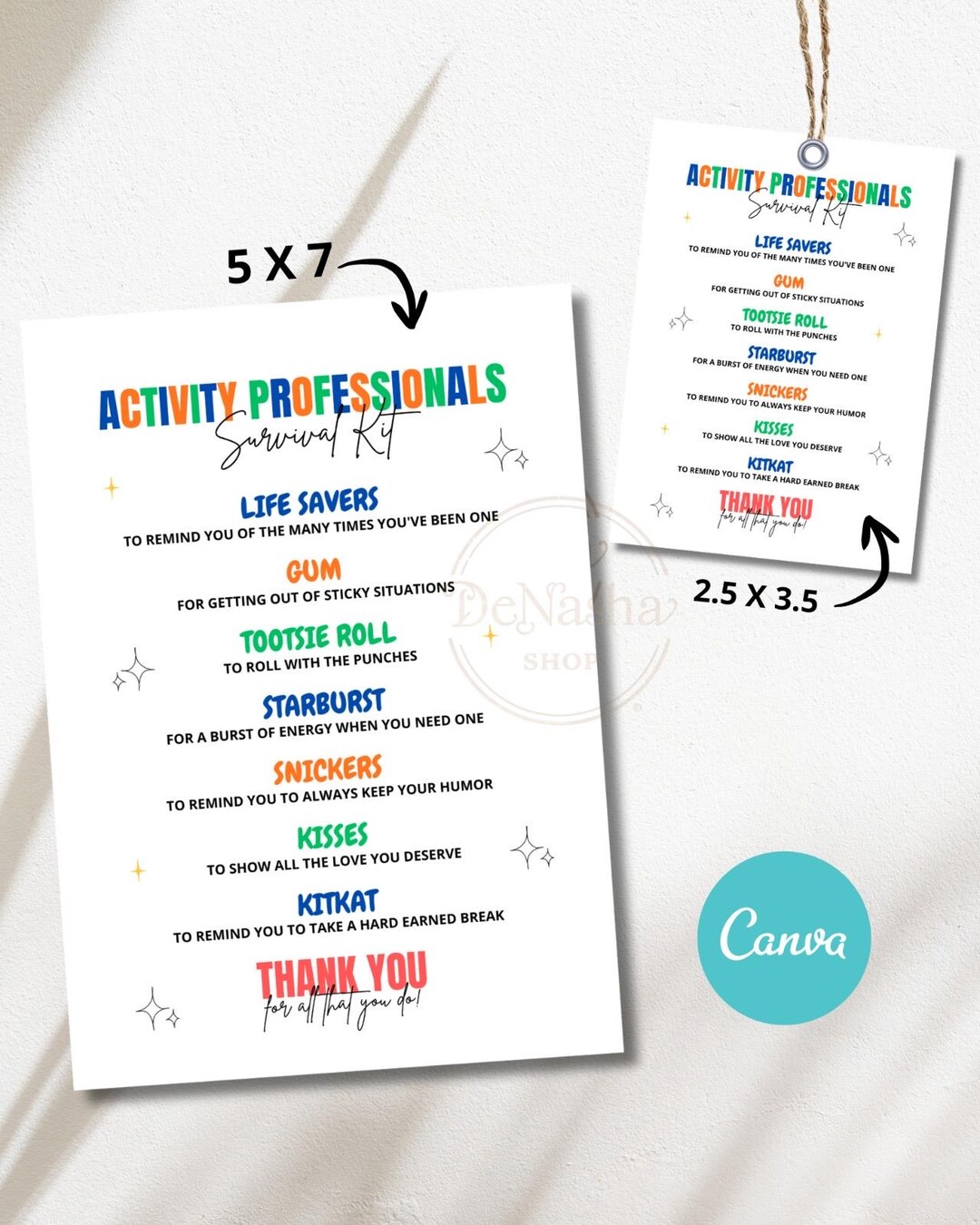 Editable School Counselor Survival Kit | Printable Gift Tags (digital ...