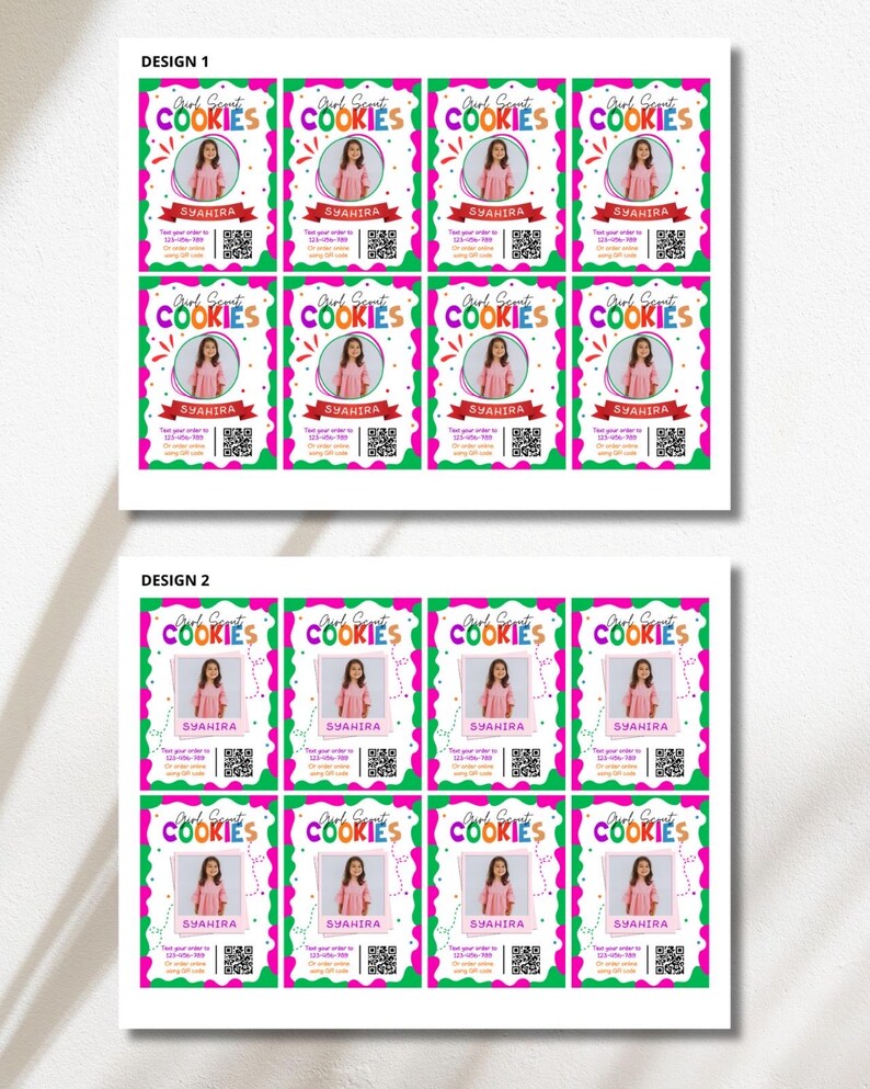 QR Code Scout Cookie Thank You Tags | Price List 2026, Cookie Orders ...