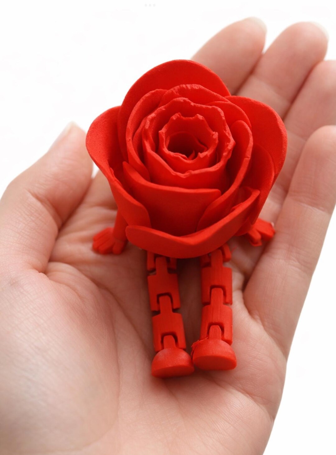 Articulated 3D Rose for Valentine's Day | Valentine Gift | Custom 3D ...