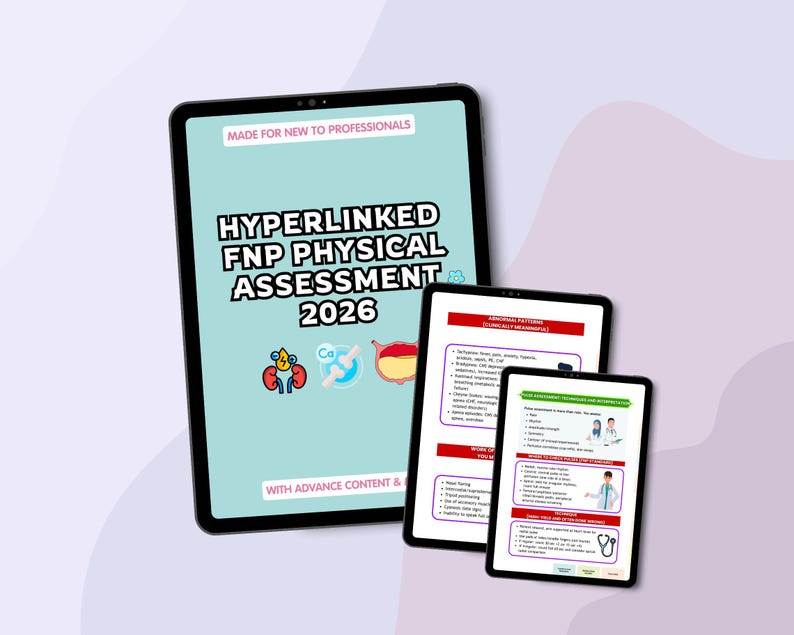 FNP Physical Assessment Guide, Family Nurse 2026 Script de la tête aux ...
