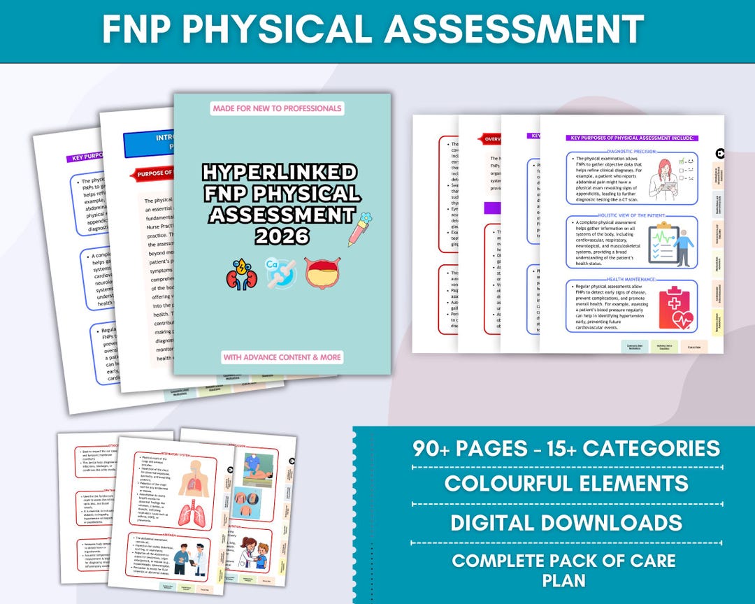 FNP Physical Assessment Guide, Family Nurse 2026 Head-to-toe Script ...