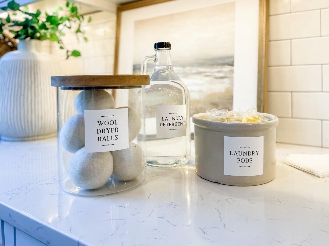 Cottagecore Laundry Labels Water and Oil Resistant Stickers by the ...