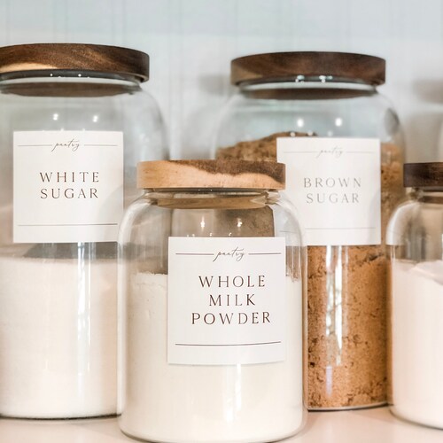 Custom Vinyl Kitchen Pantry Fridge Labels for Organization - Etsy