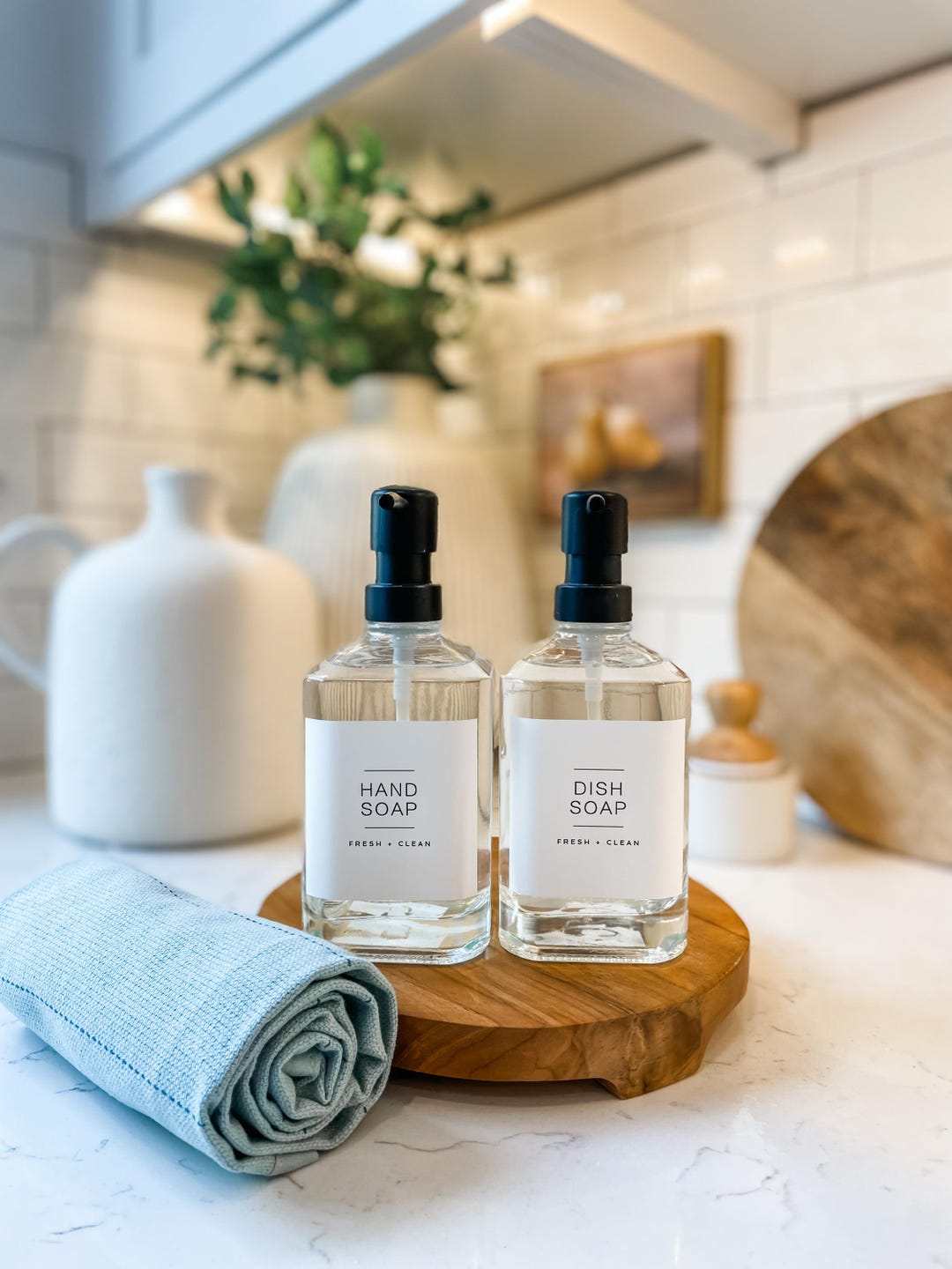 Modern Hand Dish Soap Labels Water and Oil Resistant Stickers by the ...