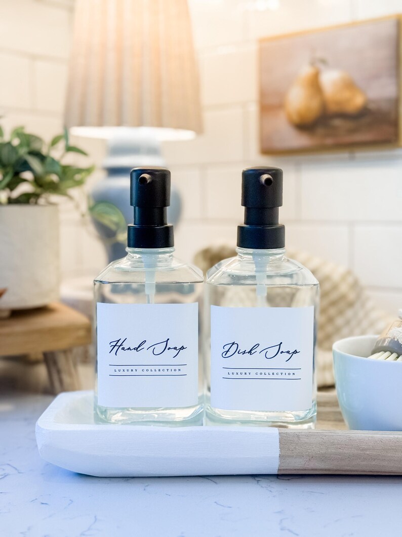 Personalized Hand & Dish Soap Labels • Waterproof Stickers - Etsy