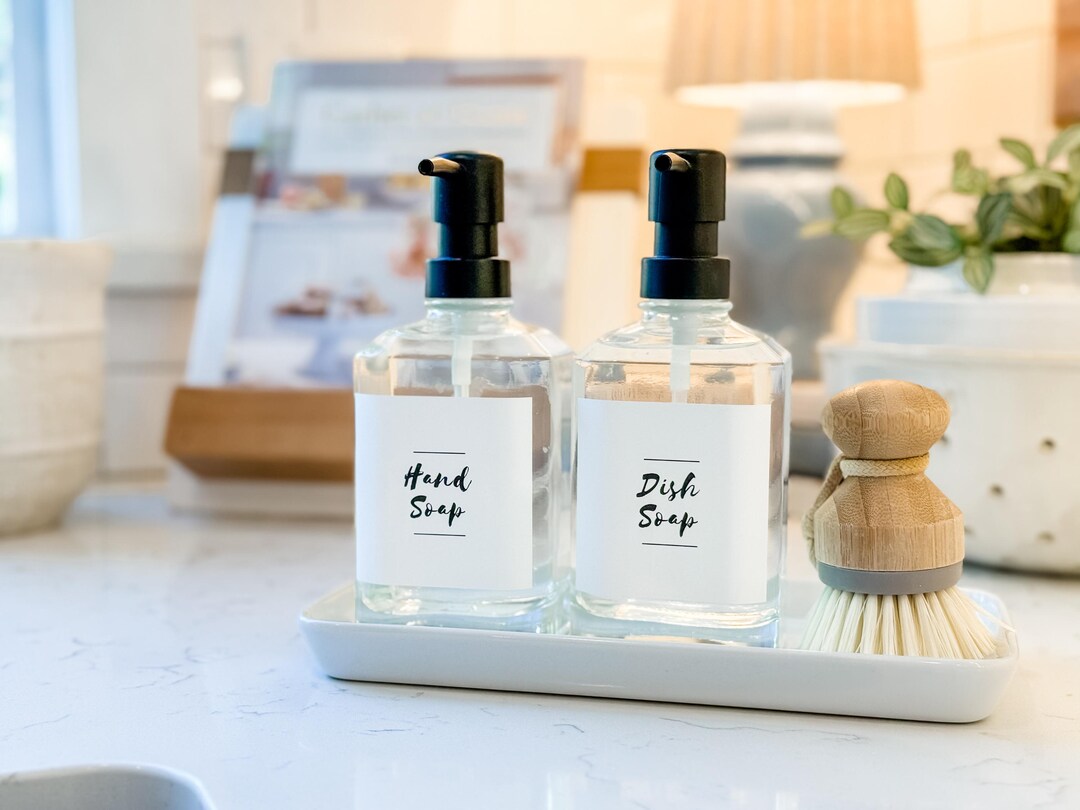 Personalizable Hand and Dish Soap Labels • Handwritten Collection ...