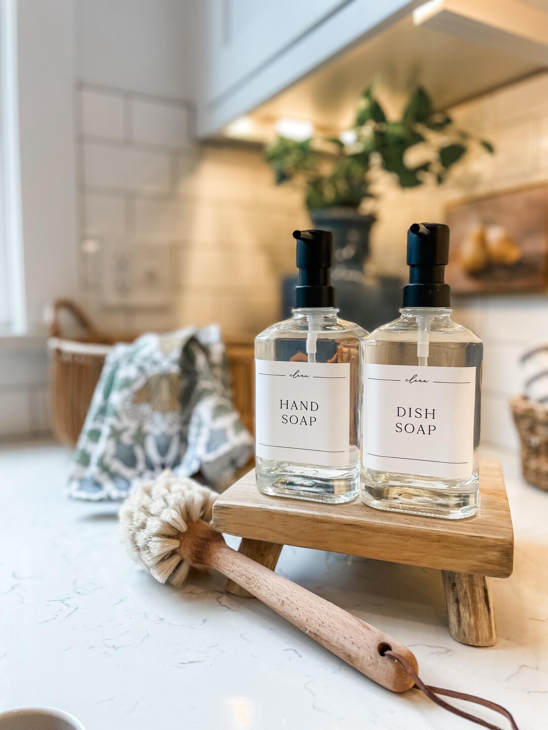 Countryside Hand Dish Soap Labels Water and Oil Resistant Stickers by ...