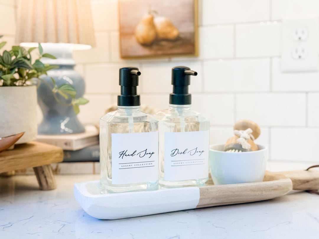 Personalized Hand & Dish Soap Labels • Waterproof Stickers - Etsy