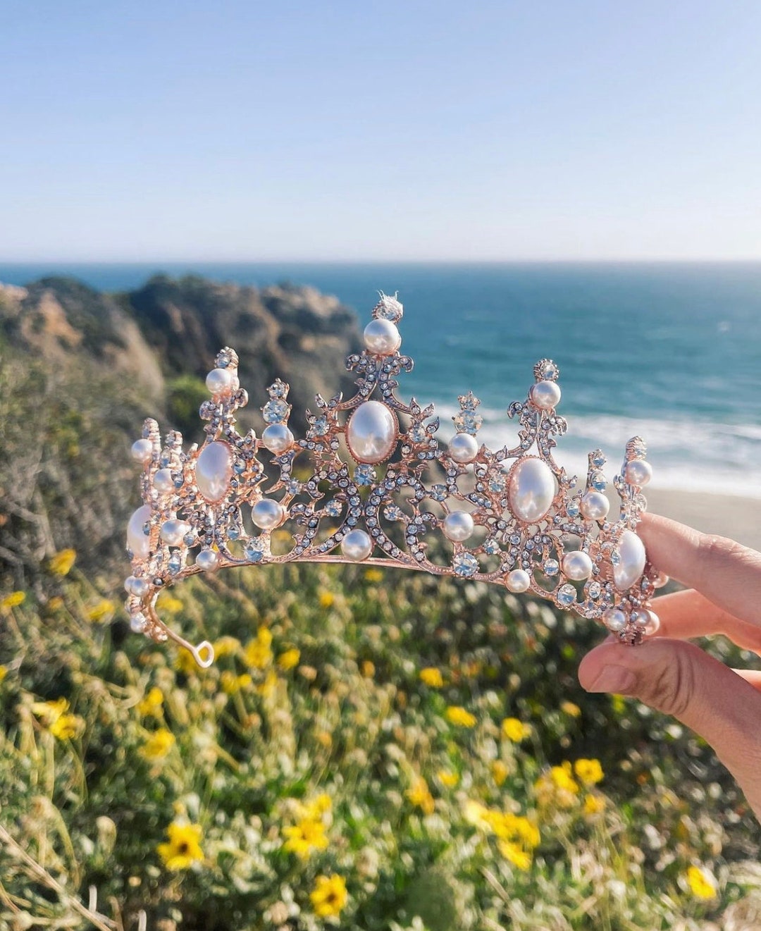 The Ariel Celebration Tiara - Disney - the Little Mermaid - Rose Gold ...