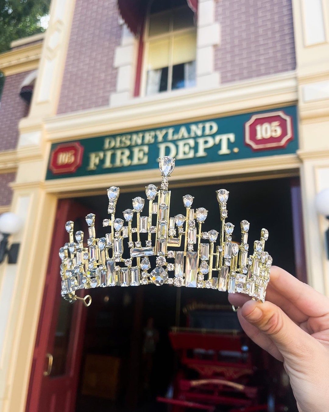 The Castle Tiara Disney Castle Gold - Etsy