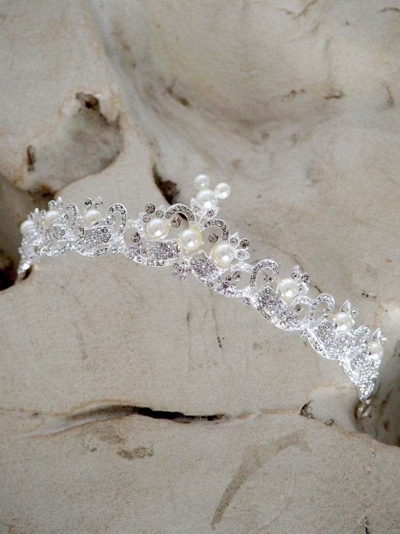 The Celebration Pearl Mickey Mouse Ear Tiara - Etsy