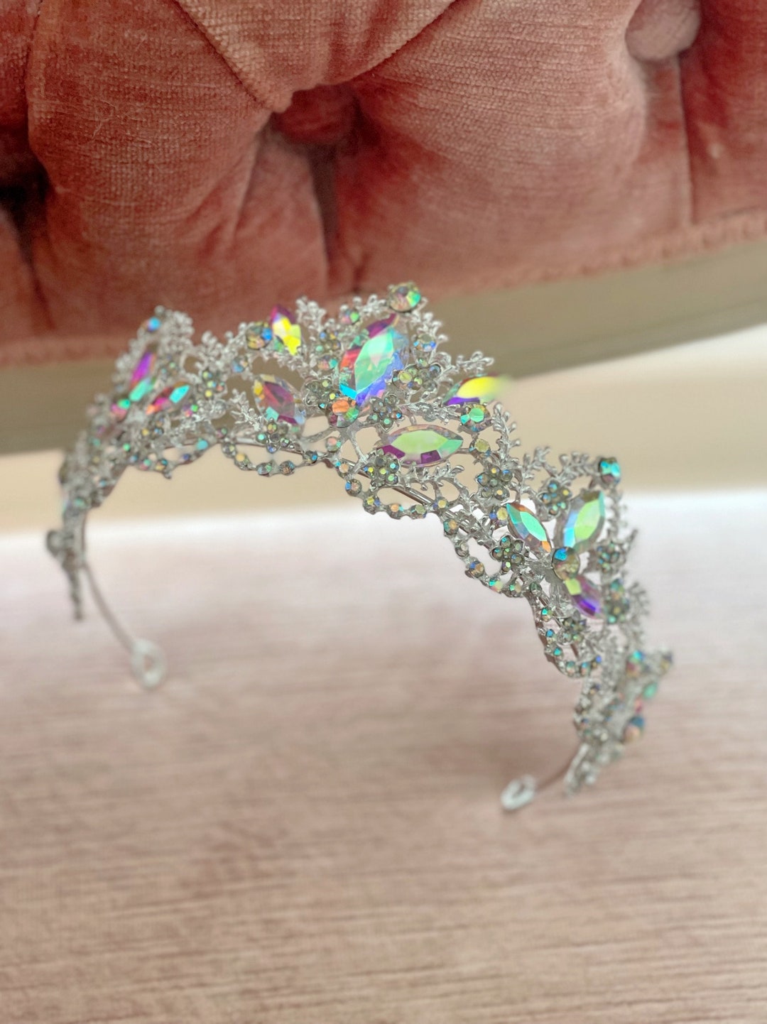 The Rapunzel Tiara - Disney - Silver Iridescent - Etsy