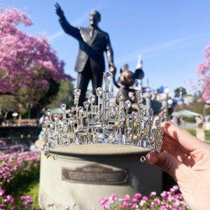 The Castle Tiara Disney Castle Gold - Etsy